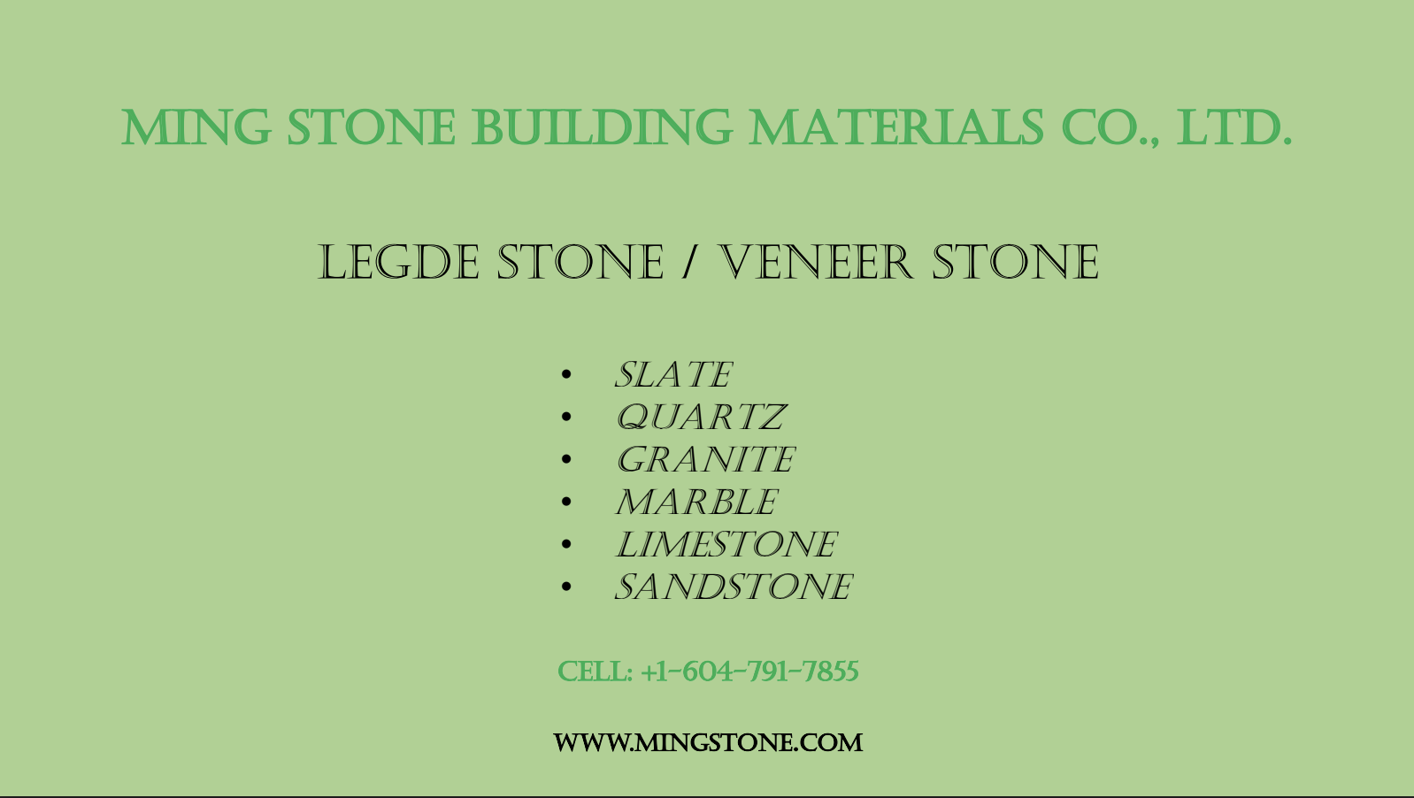 Ming Stone